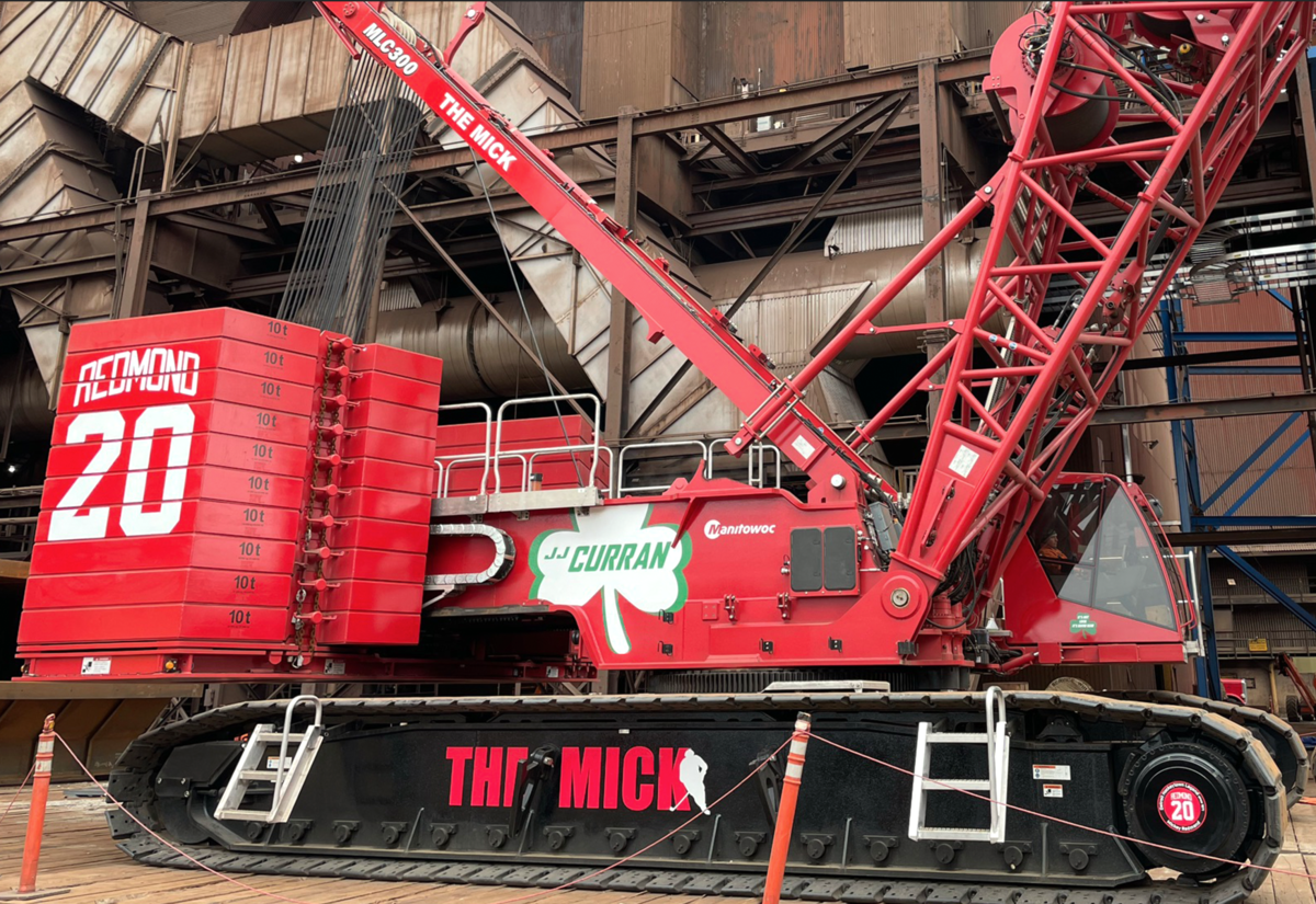 JJ Curran Crane Dedicates Manitowoc MLC 300 to Detroit Legend Mickey ...