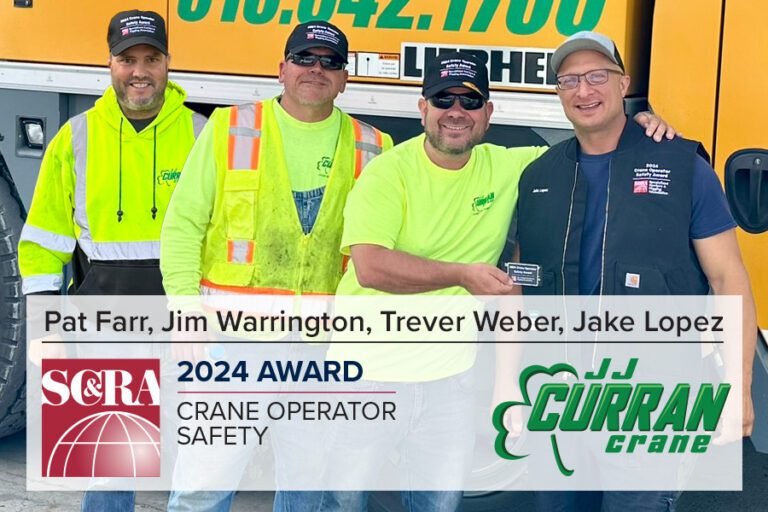 Employees Receive 2024 International Safety Award | JJ Curran Crane